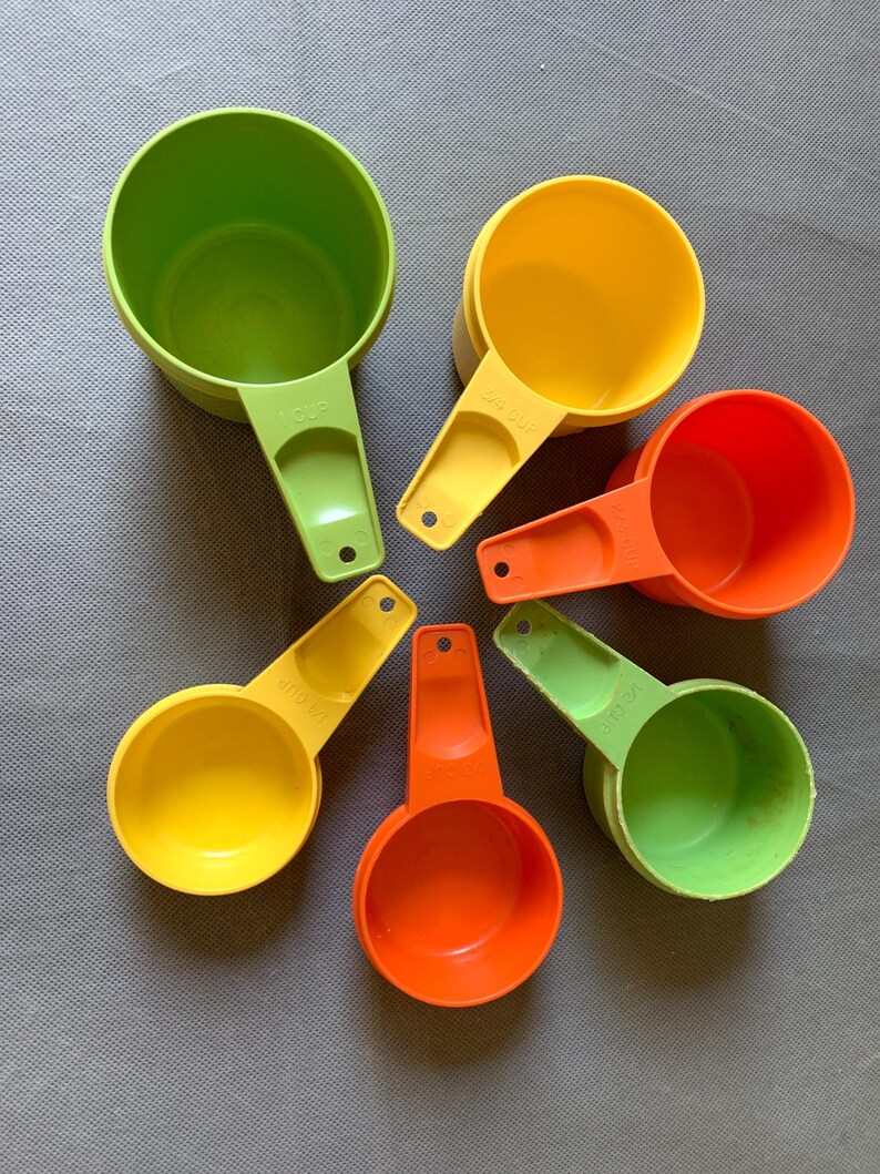Tupperware Measuring Cups - Bright Citrus Tones - Etsy