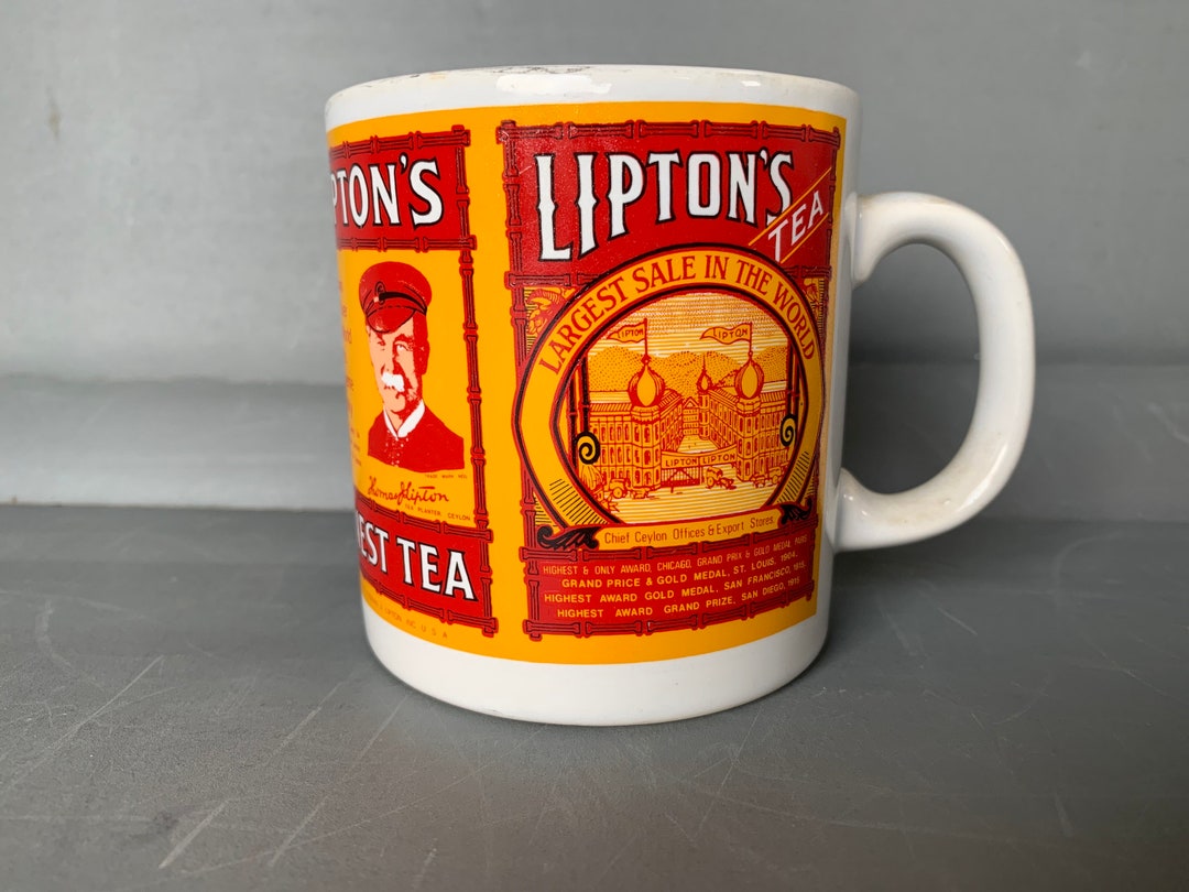 Vintage Lipton Tea Mug - Etsy