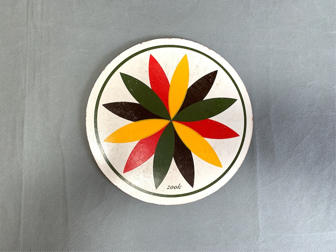 Vintage Hex Sign - Original Zook - 7.75 Inch Diameter - Etsy