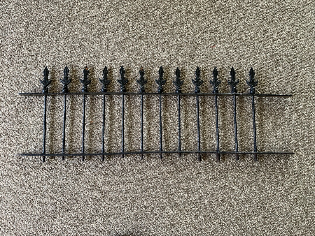 Wrought Iron Fence Panel - Architectural Salvage Grate - Etsy