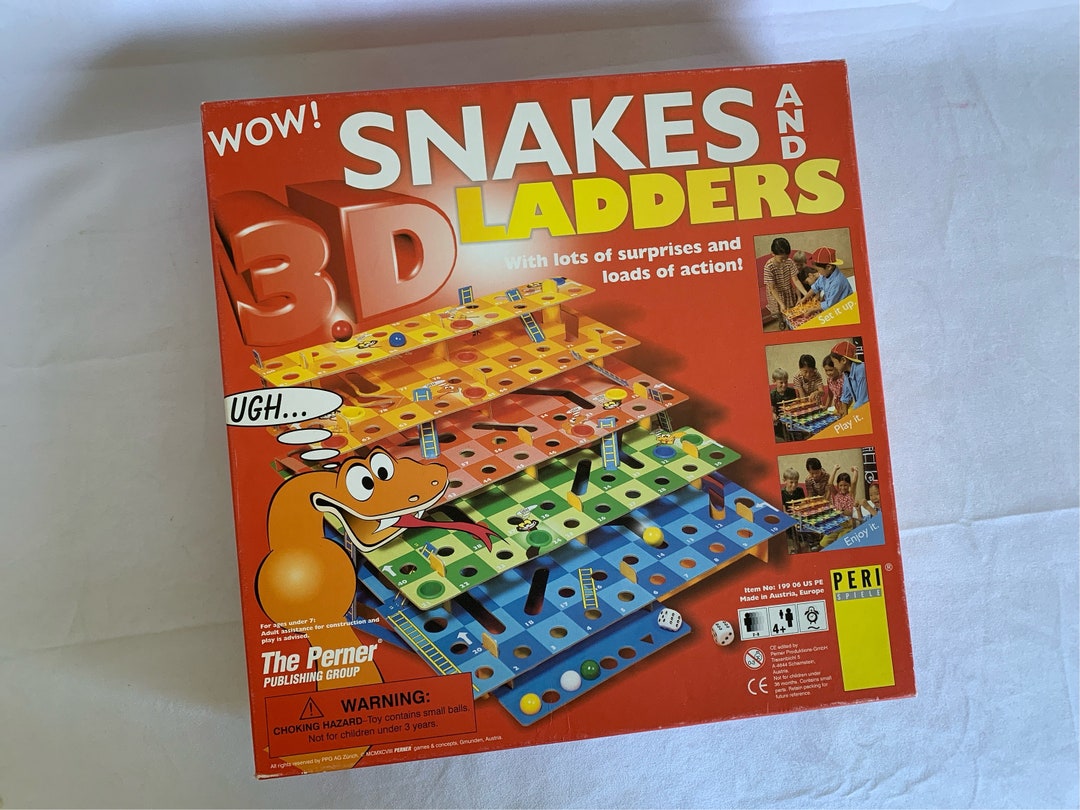 Snakes and Ladders 1998 Game 3D With Movement and Excitement - Etsy