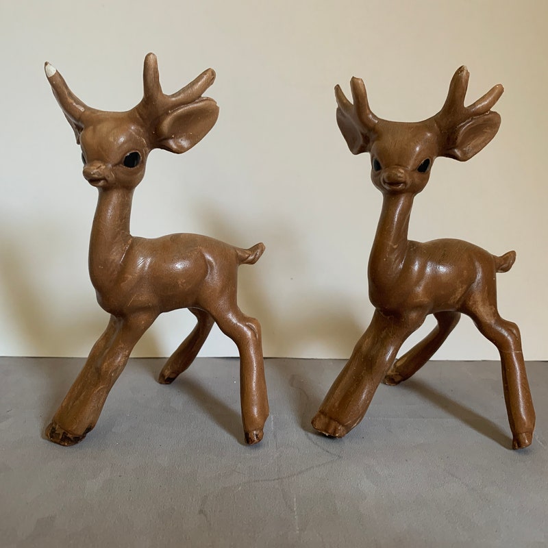 White Ceramic Deer - Etsy