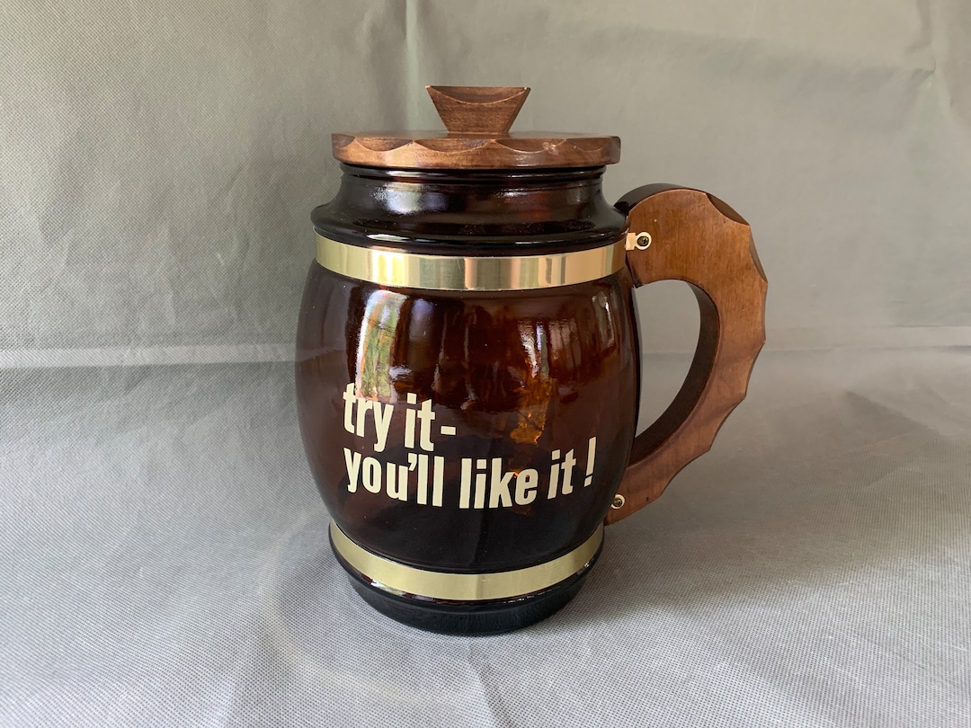 Vintage Siesta Ware Giant Mug With Lid Great Bar Decor, Countertop ...