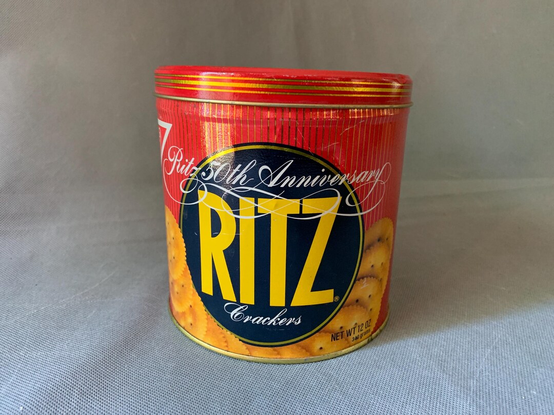 Vintage Ritz Cracker Tin - 50th Anniversary - 1984 - Etsy