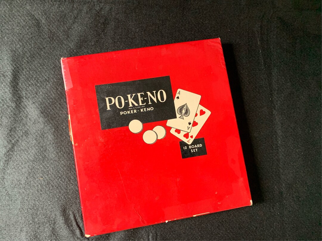 Vintage Pokeno Game Complete Good Condition - Etsy