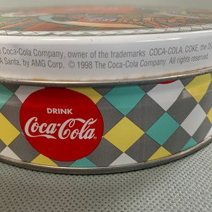 Set of 4 Tins, All Featuring Retro Coca Cola Ads Great Shelf Decor or ...