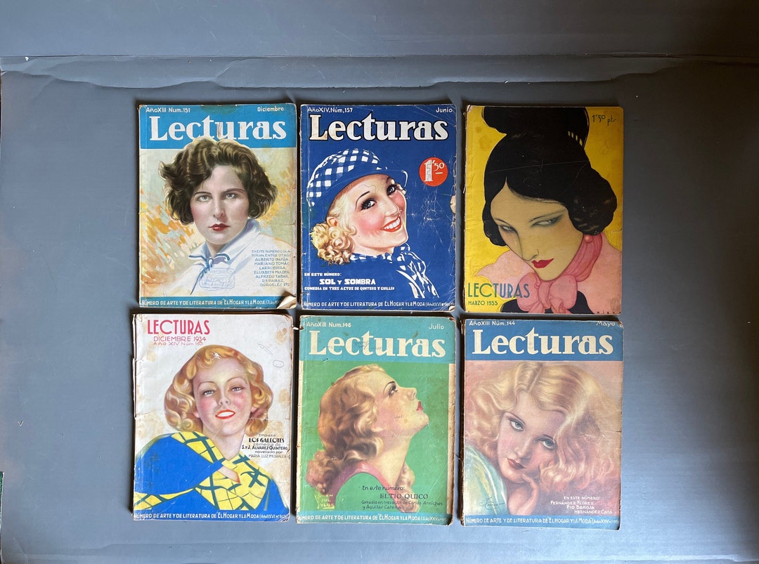 FOUND IN SPAIN -- Early 1930s Lecturas Magazine for Women - Spanish ...
