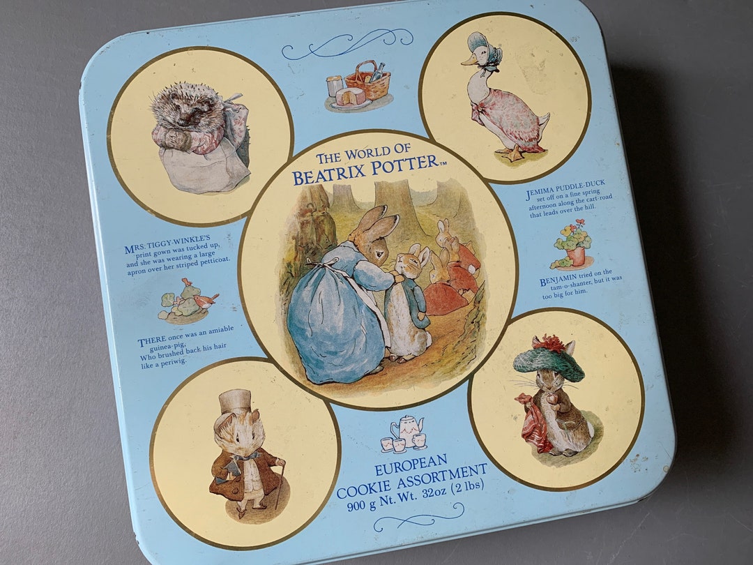 Beatrix Potter Cookie Tin 1990s - Etsy