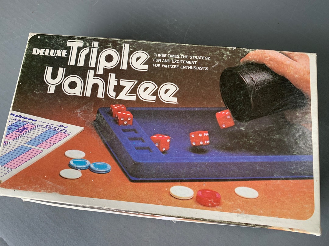 Triple Yahtzee Game - Complete - 1978 - Etsy