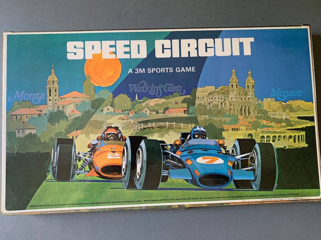 Speed Circuit - Vintage Car Racing Game - 1971 - Etsy