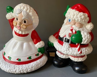 Mr Mrs Claus Statue - Etsy