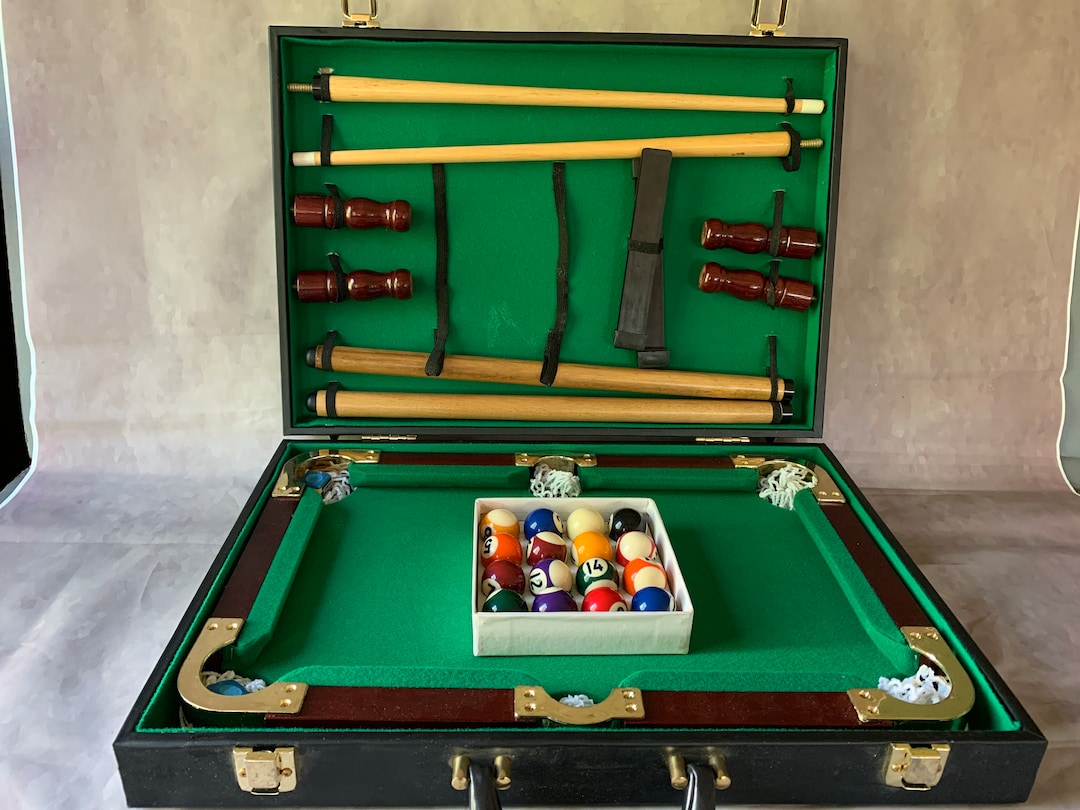 Tabletop Billiards/pool Set Transitions From Carrying Case - Etsy UK