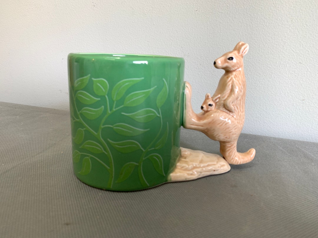 Vintage Coffee Mug With Kangaroo Handle - Bergschrund Seattle - 1991 ...