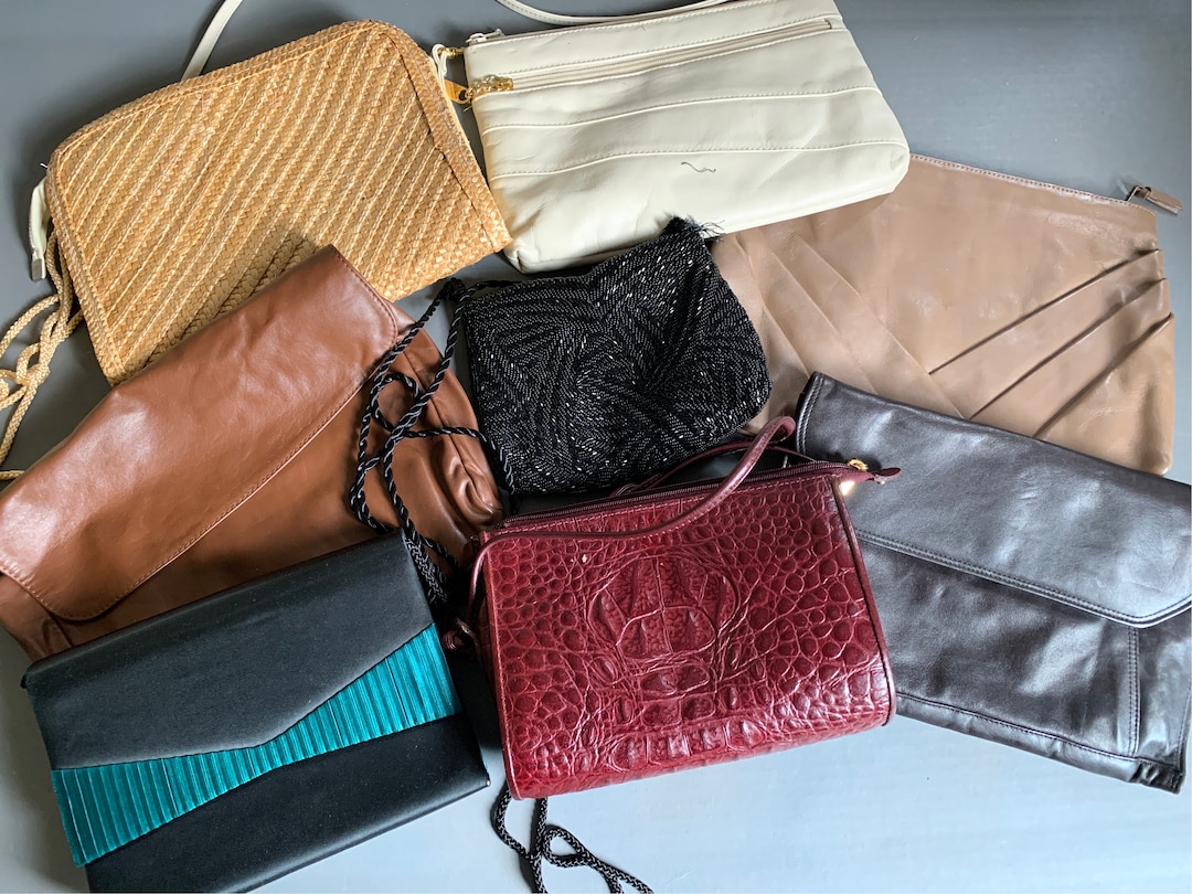 Vintage Lot - 8 Purses - Many Eras and Styles - Etsy