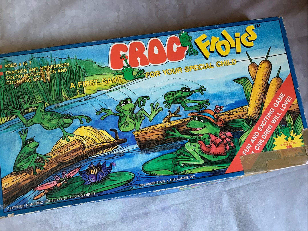 Vintage Frog Frolics Board Game - 1988 - Etsy