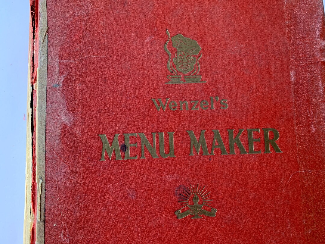 1947 Edition of Wenzel's Menu Maker - Etsy