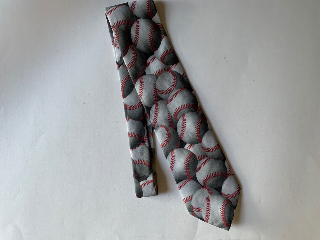 1995 Baseballs Tie by Ralph Marlin - Etsy