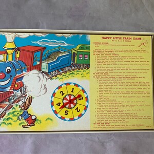 The Happy Little Train Game - 1957 Milton Bradley - Etsy