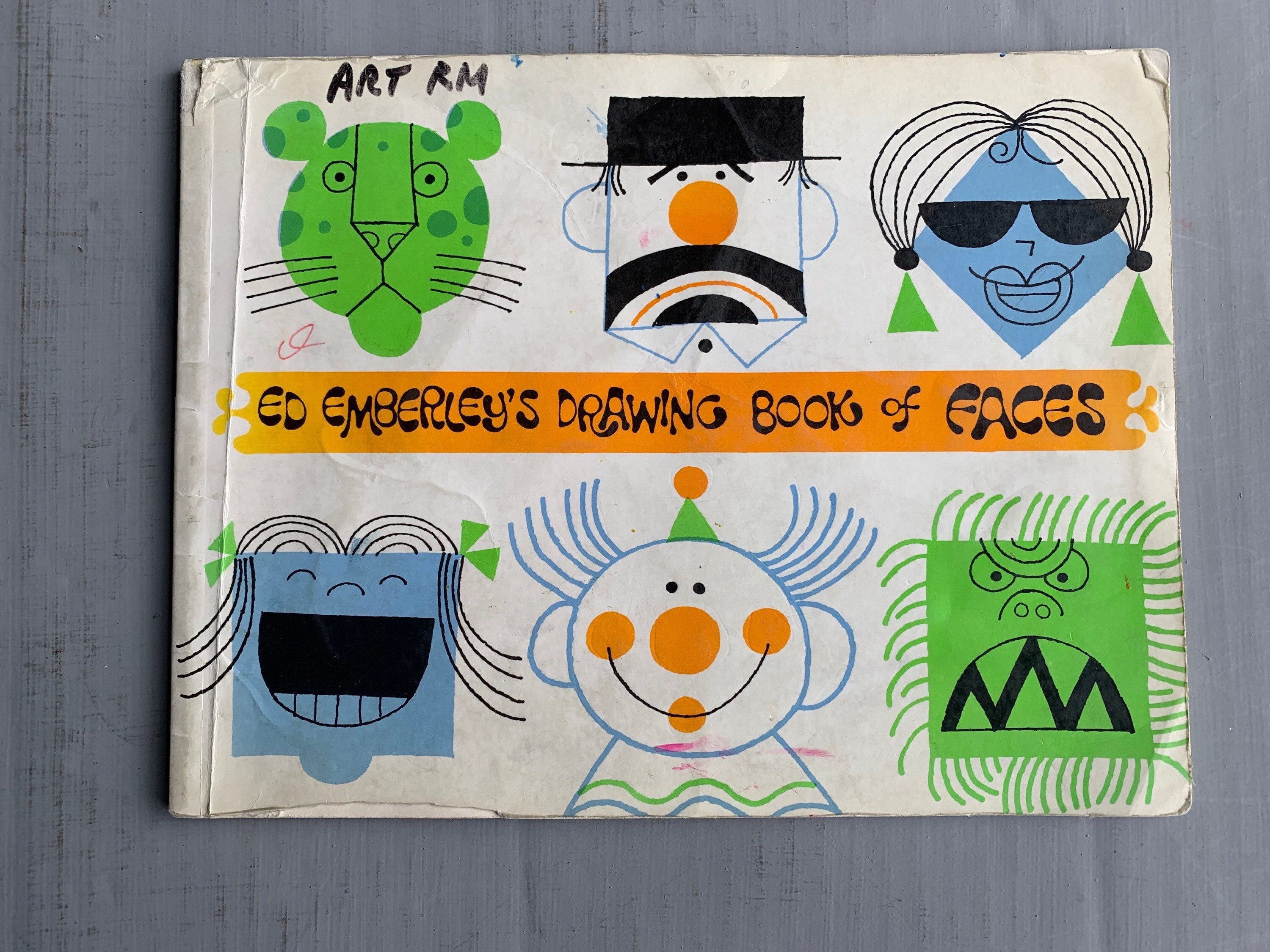 Ed Emberley's Drawing Book of Faces 1975 - Etsy UK