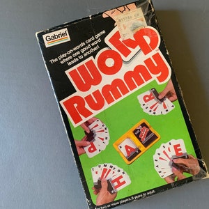 Word Rummy Game by Gabriel - 1980 - Etsy
