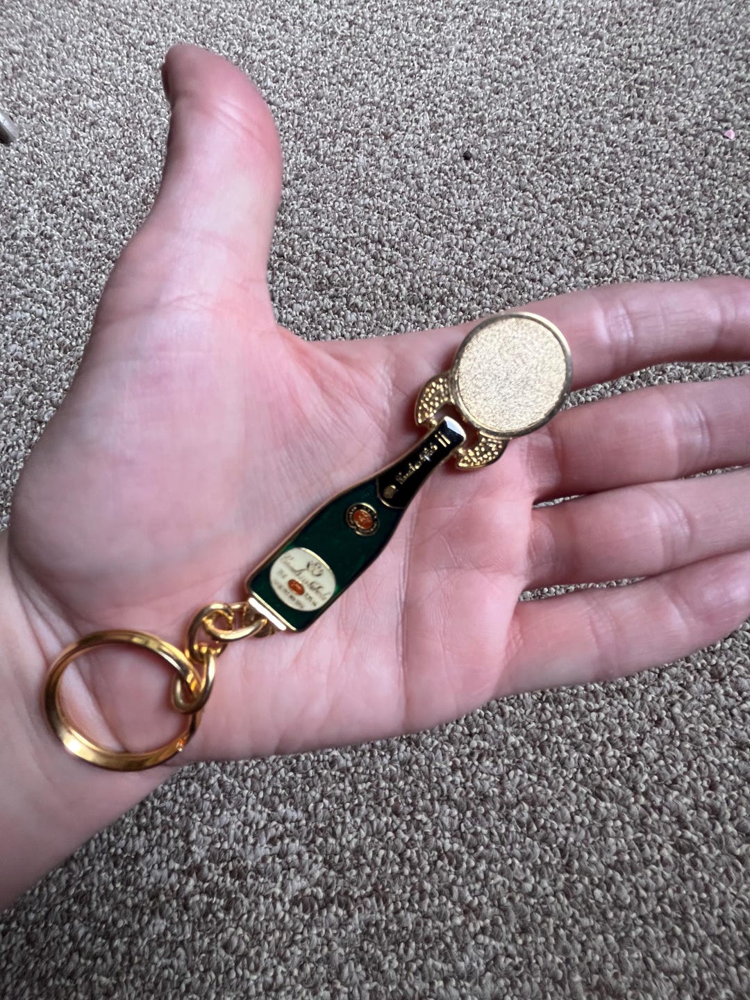 FOUND IN SPAIN -- Vintage Euro Champagne Keychain From Early 2000s - Etsy