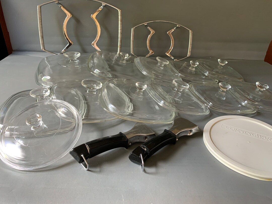 Vintage Corning Ware and Pyrex Accessories: Lids, Trivets and Handles ...