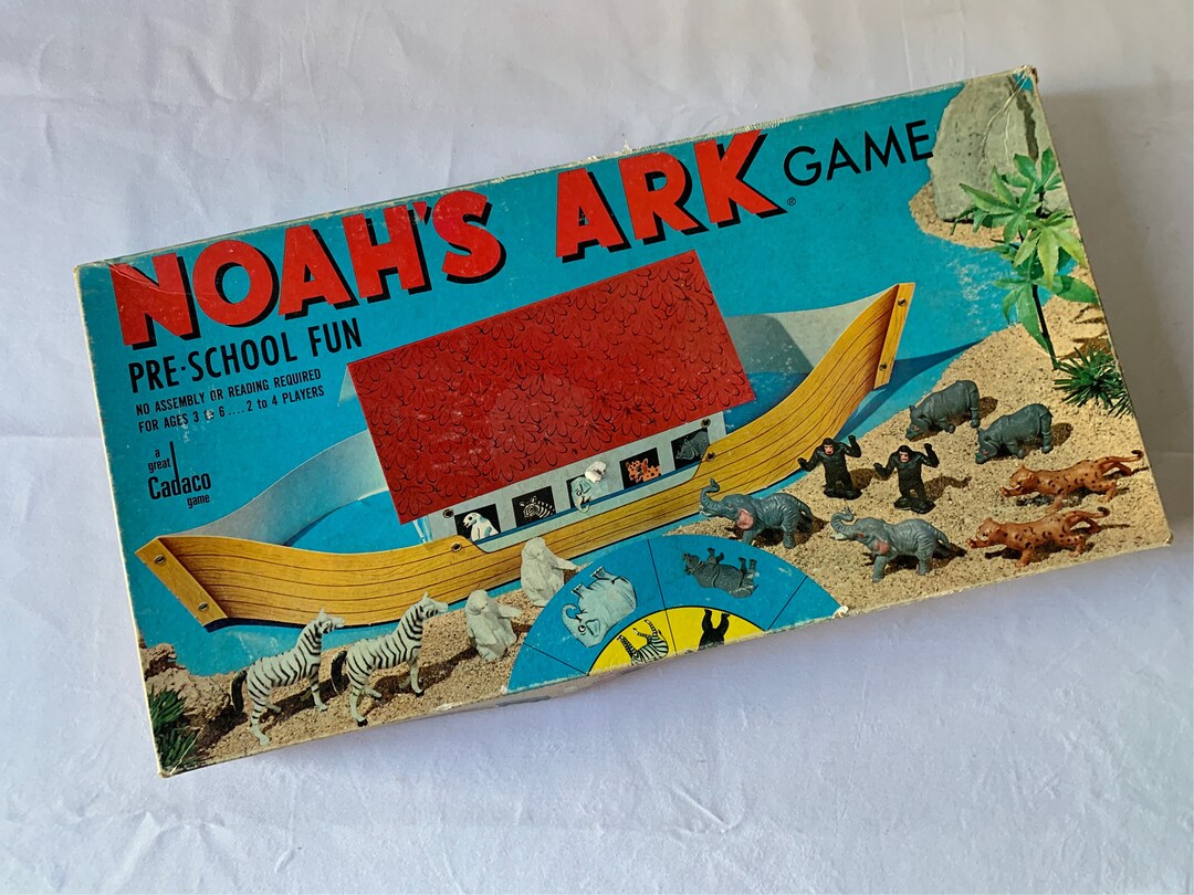 Noah's Ark Game - 1972 Cadaco - Pre-school Fun - Complete - Etsy