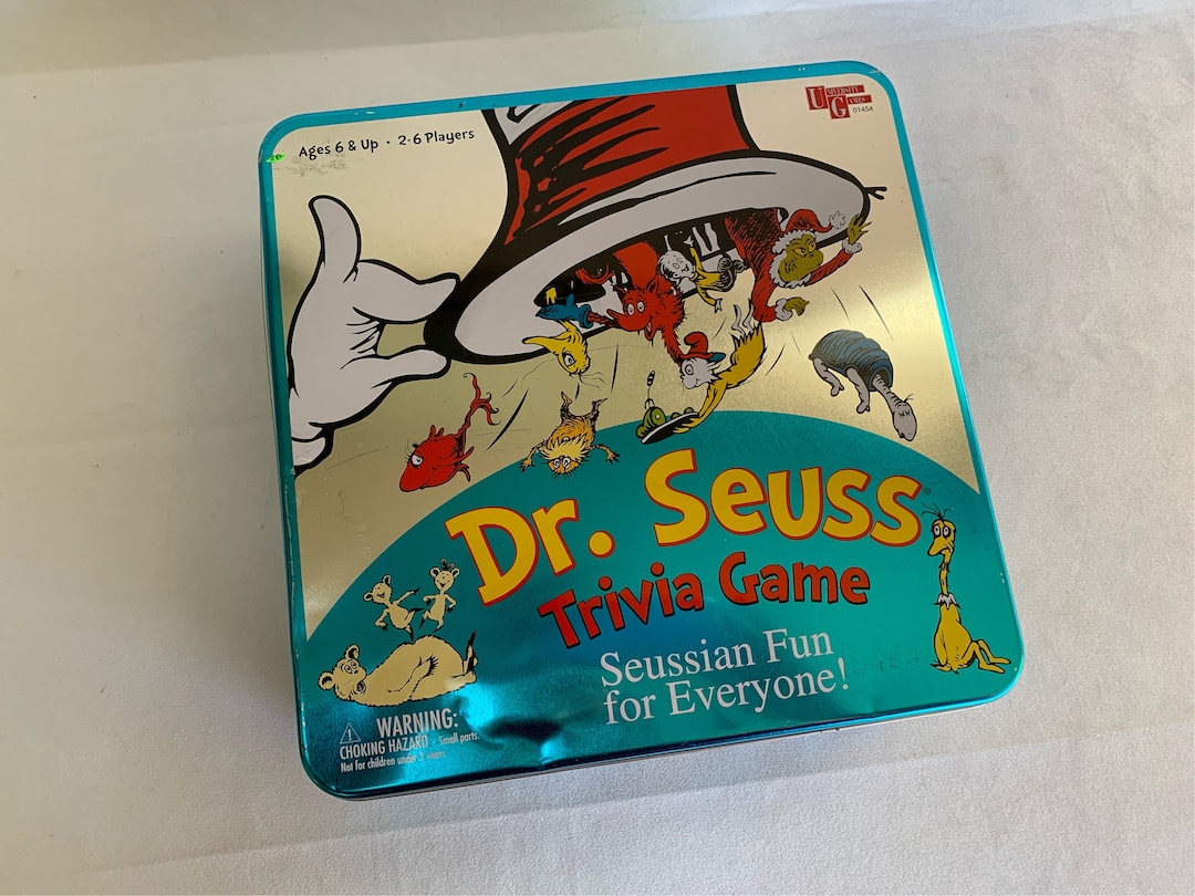 Dr Seuss Trivia Game - Seussian Fun for Everyone - 2000s - Etsy