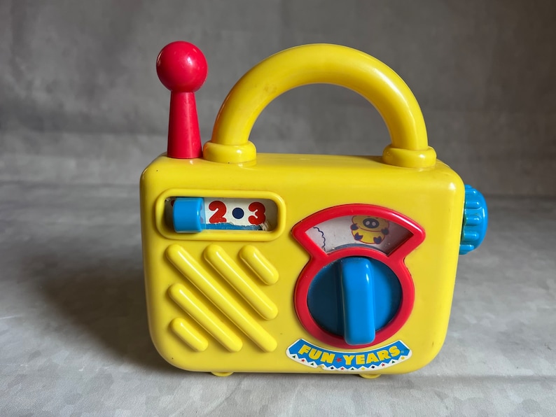 Vintage Toy Radio - 1990s Unimax - With Clicks and Music - Etsy