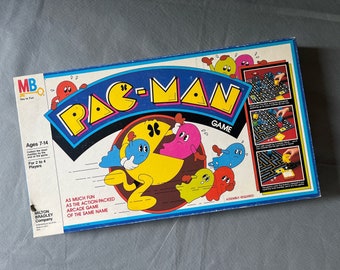 MB : PAC-MAN Board Game Mint Condition Year 1982 Pac Man 1980 Namco Ltd ...