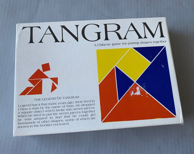 Tangram - A Chinese Game of Putting Shapes Together - Complete - Etsy