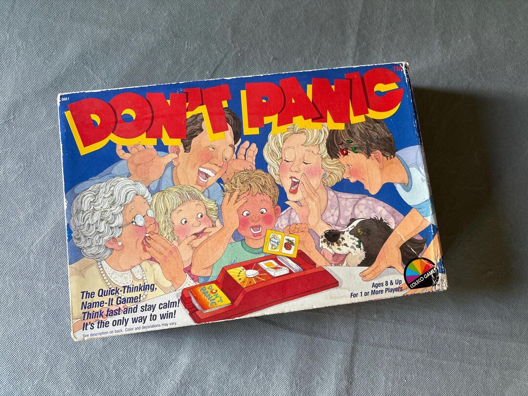 Don’t Panic Board Game - 1987 Coleco Games Complete Set With Timer ...