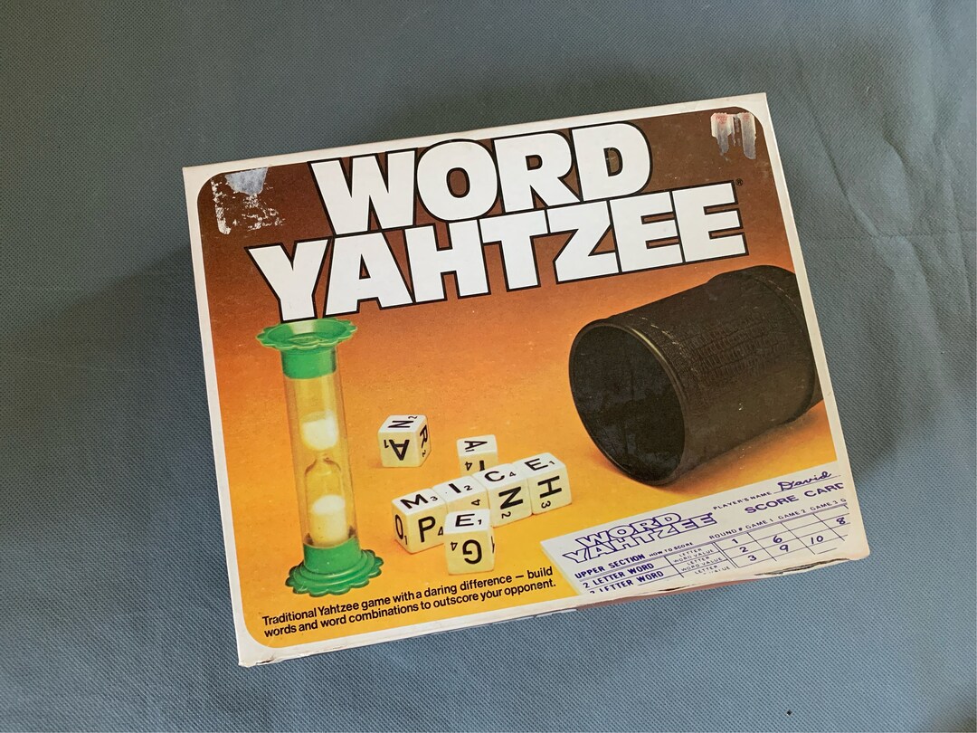 Word Yahtzee Game - Complete - 1978 - Etsy