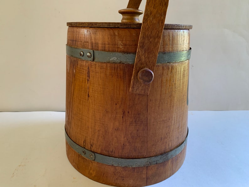 Rustic Vintage Cookie Container by Spaulding and Frost 1950s - Etsy