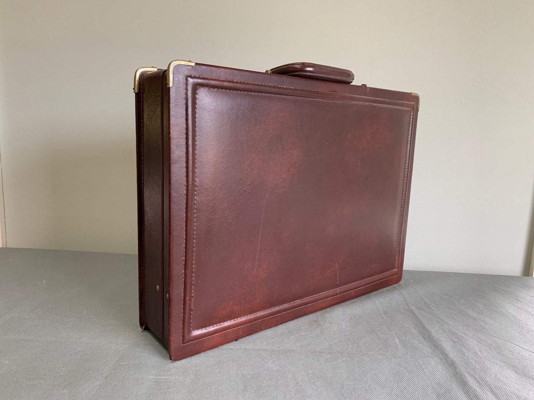 Handsome Briefcase - Oxblood Exterior - Beautifully Made With Elegant ...