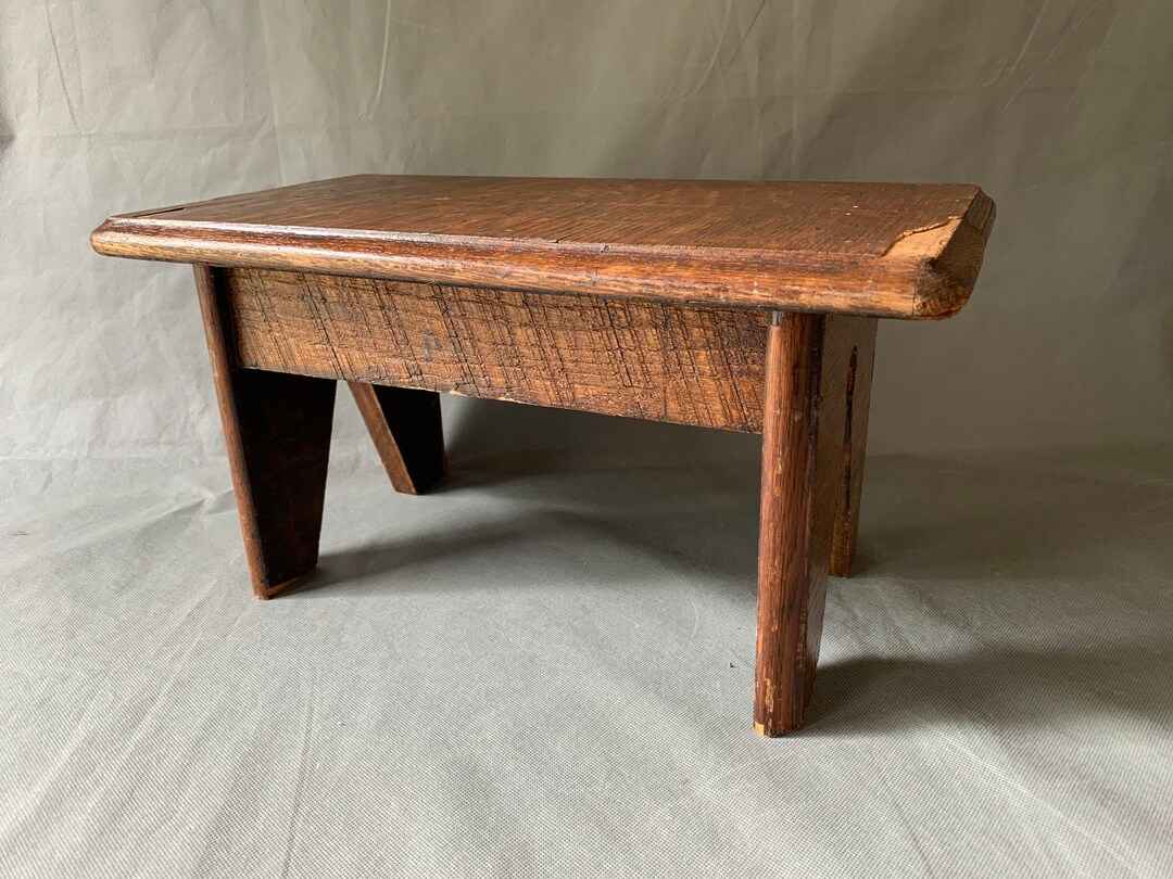 Vintage Footstool - Charming Rustic Design - Very Very Heavy - Nice ...