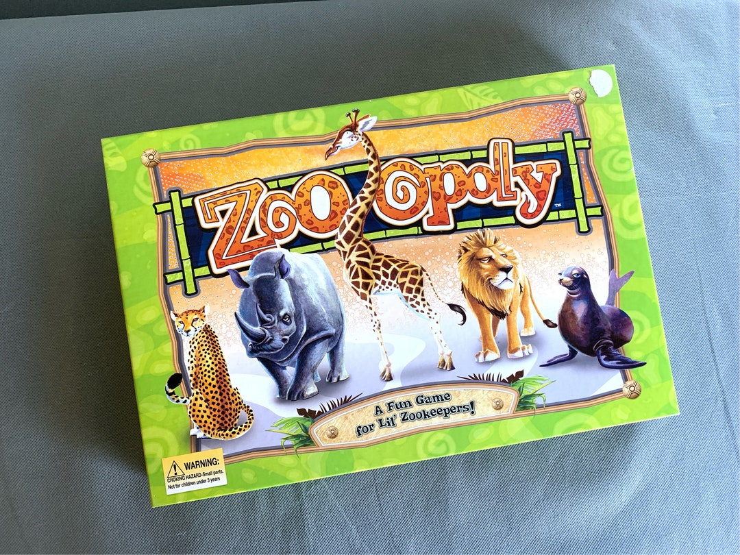 Zoo-opoly - Vintage Game - Compete and Ready to Play - a Fun Game for ...