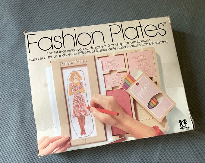 1978 Tomy Fashion Plates Set - Complete - Ready to Play! - Etsy
