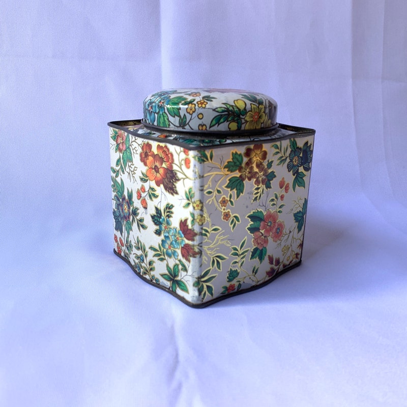 Floral Tea Tins - Etsy