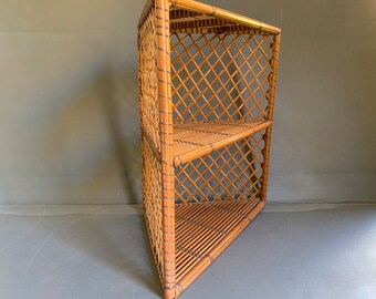 Wicker Corner Shelf - Etsy