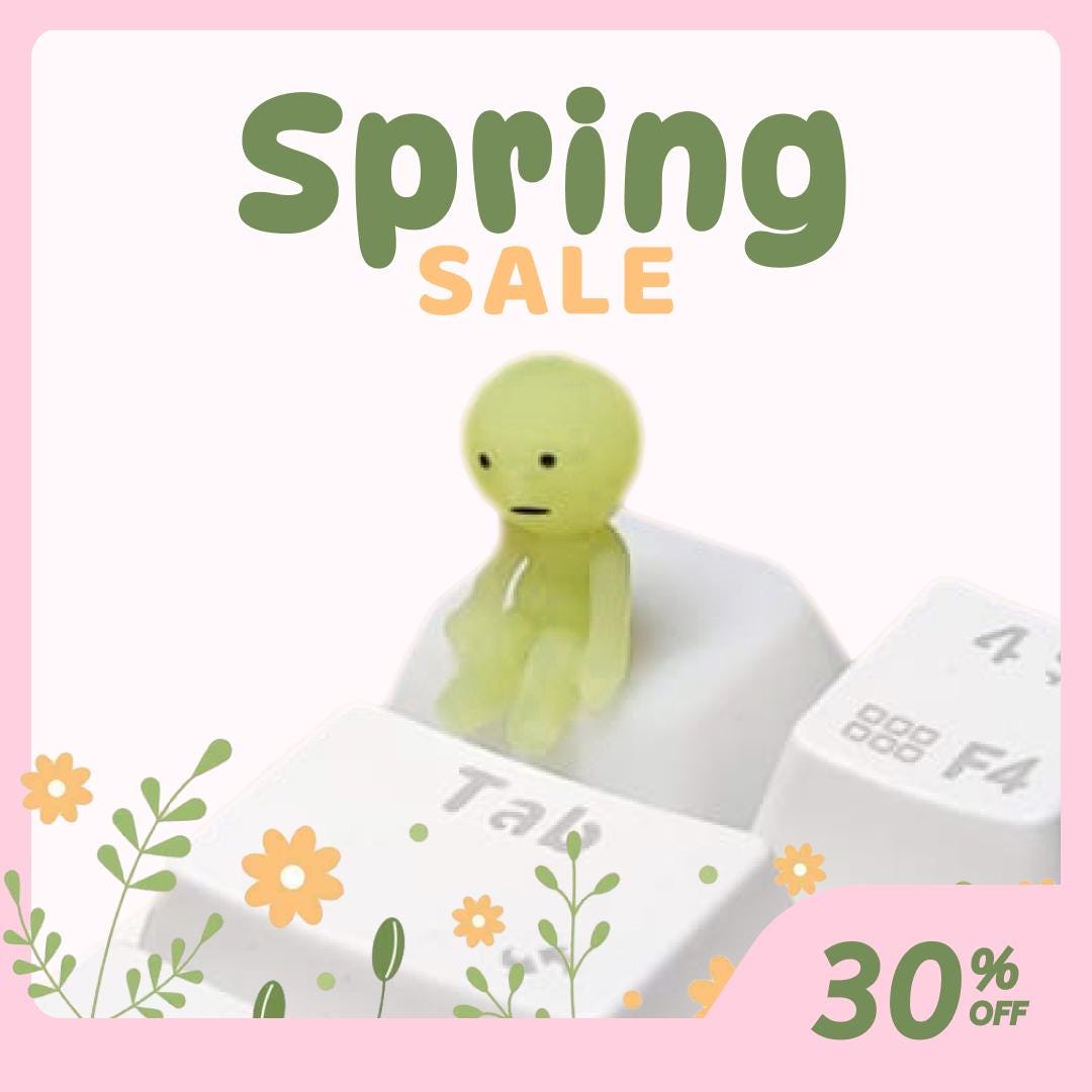 SITTING! | Keycap | Smiskey - Etsy