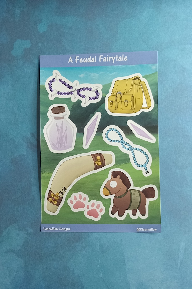 Feudal Accessories Sticker Sheets - Etsy