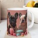 French Bulldog Mug, Frenchie Mug, Cute Macaron Mug, Frenchie Gift ...