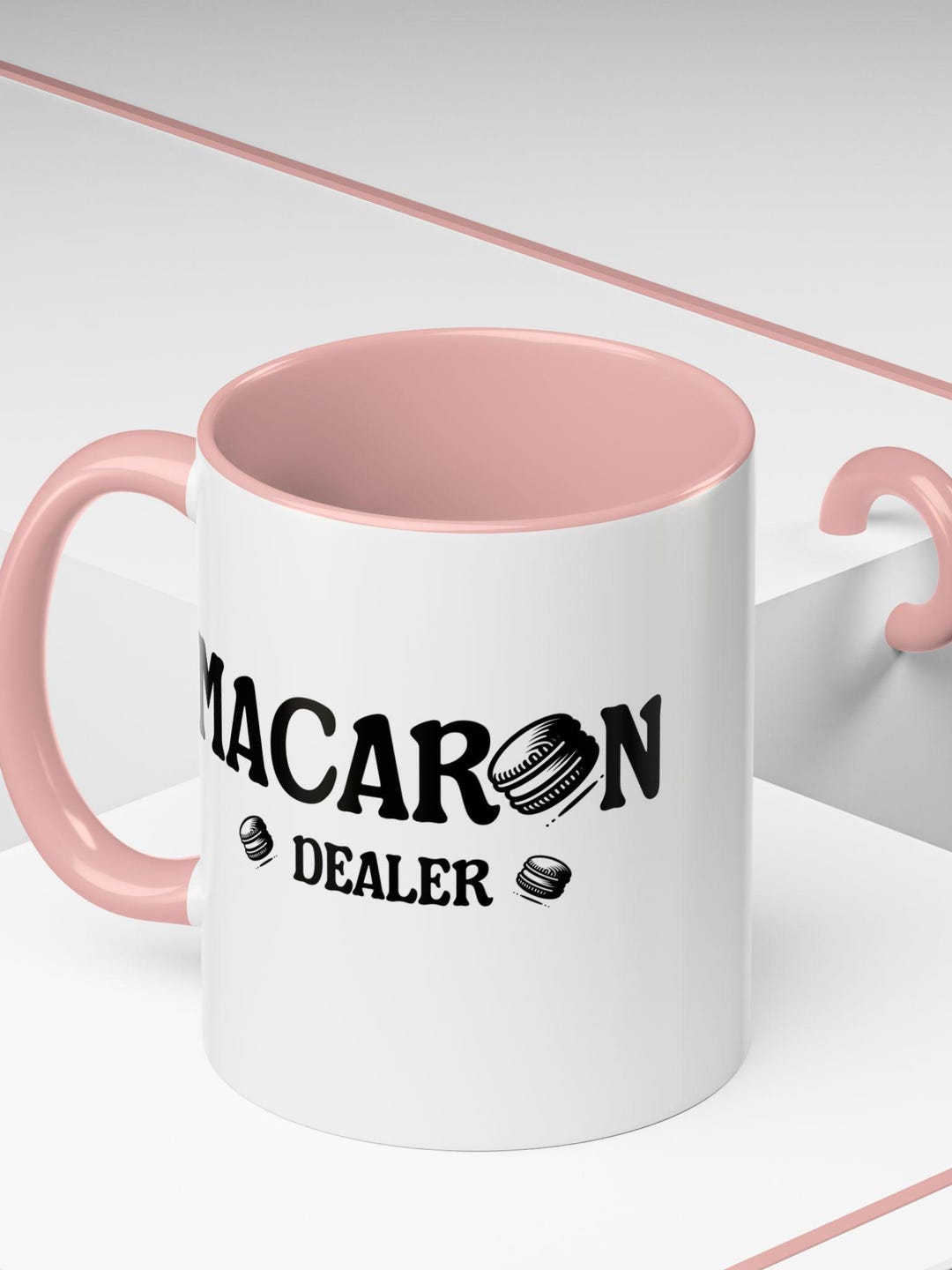 Macaron Mug, Cute Macaron Mug, Macaron Gift, Macarons Lover Coffee Cup ...