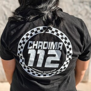 Adult Black Checkered Custom Racing Shirt | Custom Motocross T-shirt ...