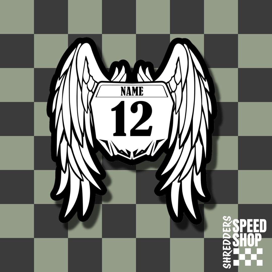 Custom in Memorial Sticker | Motocross in Memorial Die Cut Sticker ...