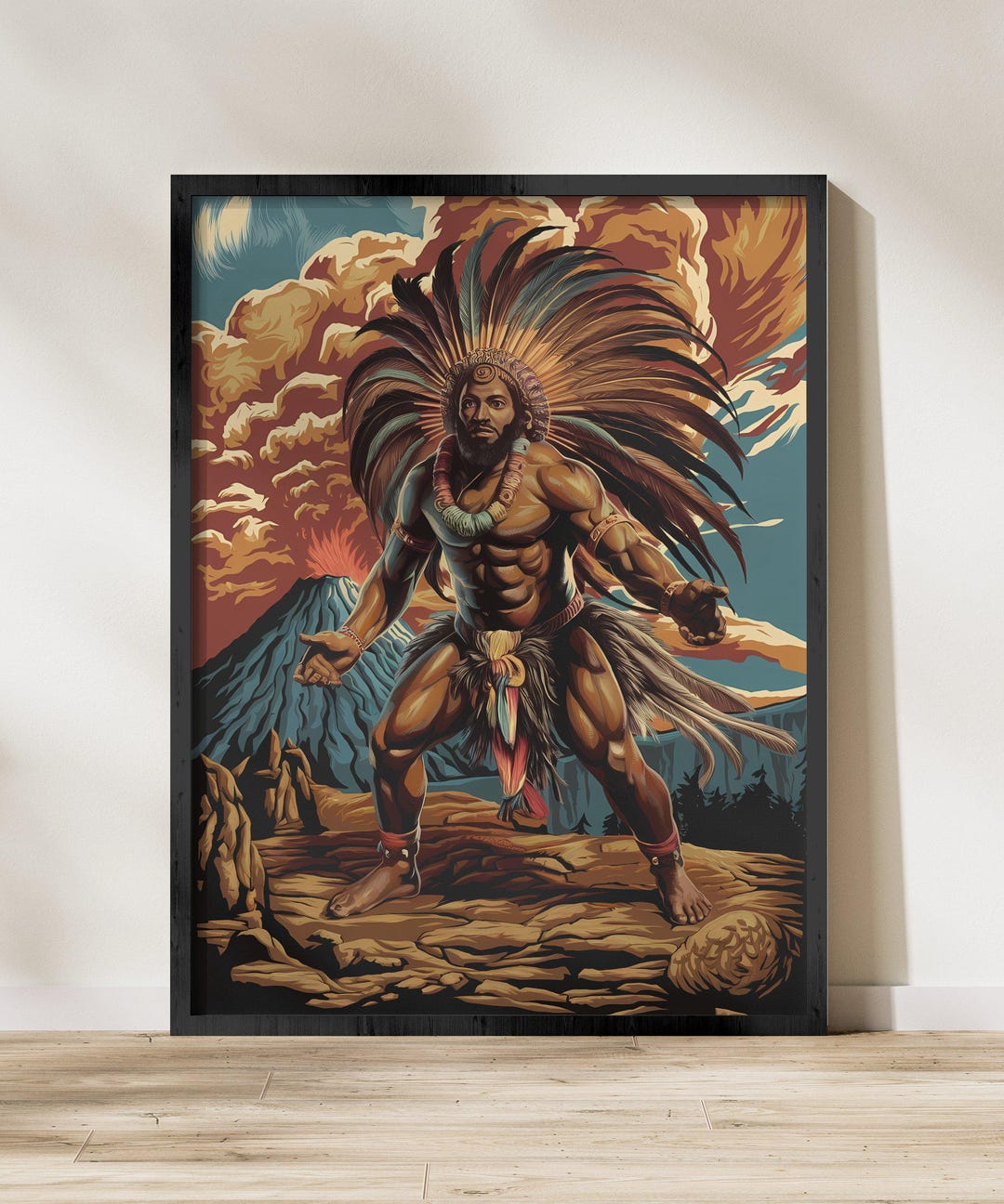 Afro-cuban Orishas Wall Art, African Santeria Decor, Yoruba Mythology ...