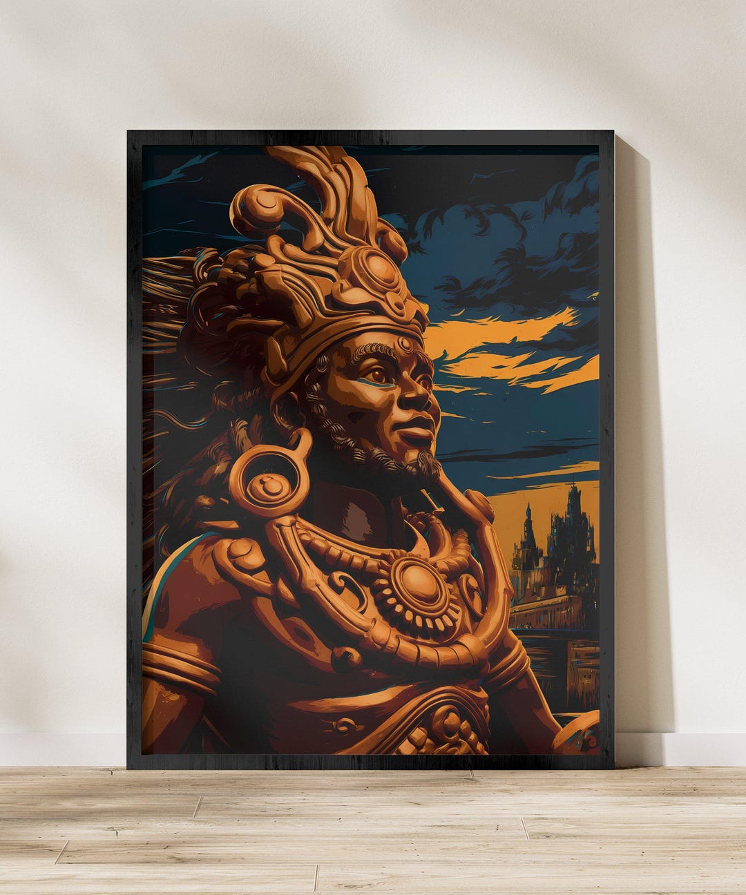 Yoruba Orishas Wall Art, African Santeria Decor, Cuban Spiritual Canvas ...