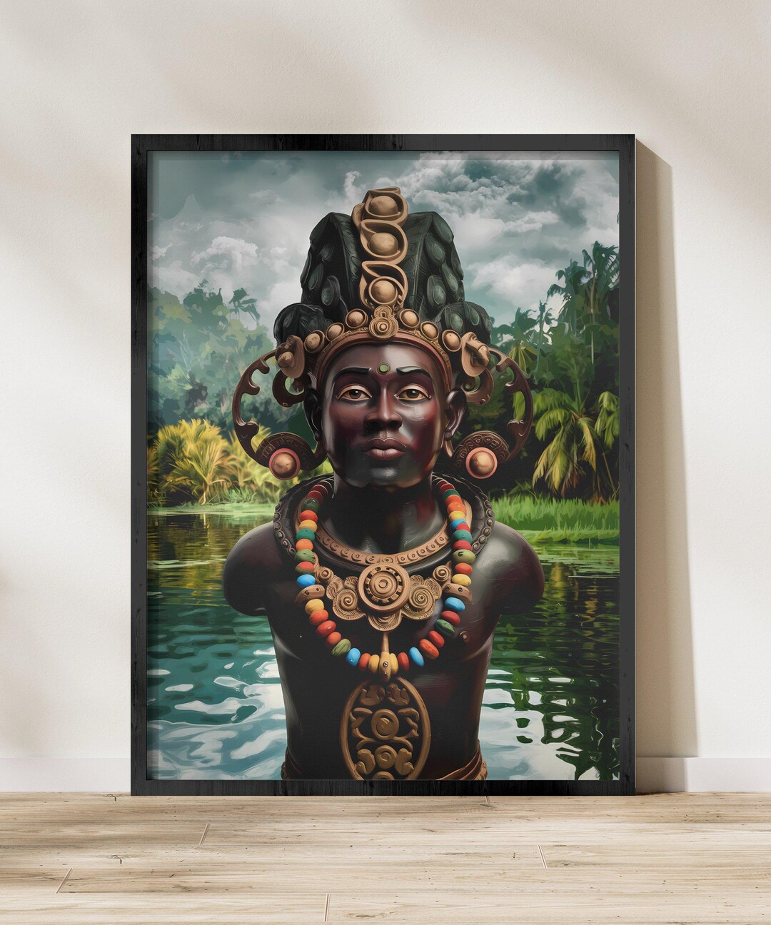 Cuban and African Santeria Art, Yoruba Orishas Wall Décor, Spiritual ...