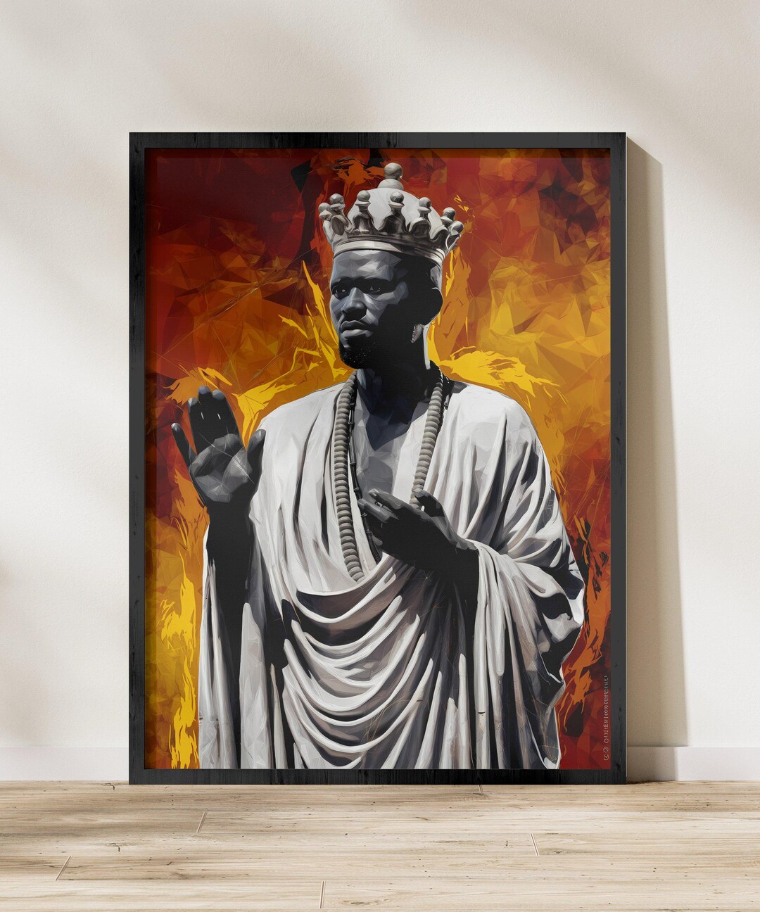 Afro Cuban Santeria Orishas Wall Art, Yoruba Spiritual Decor, African ...